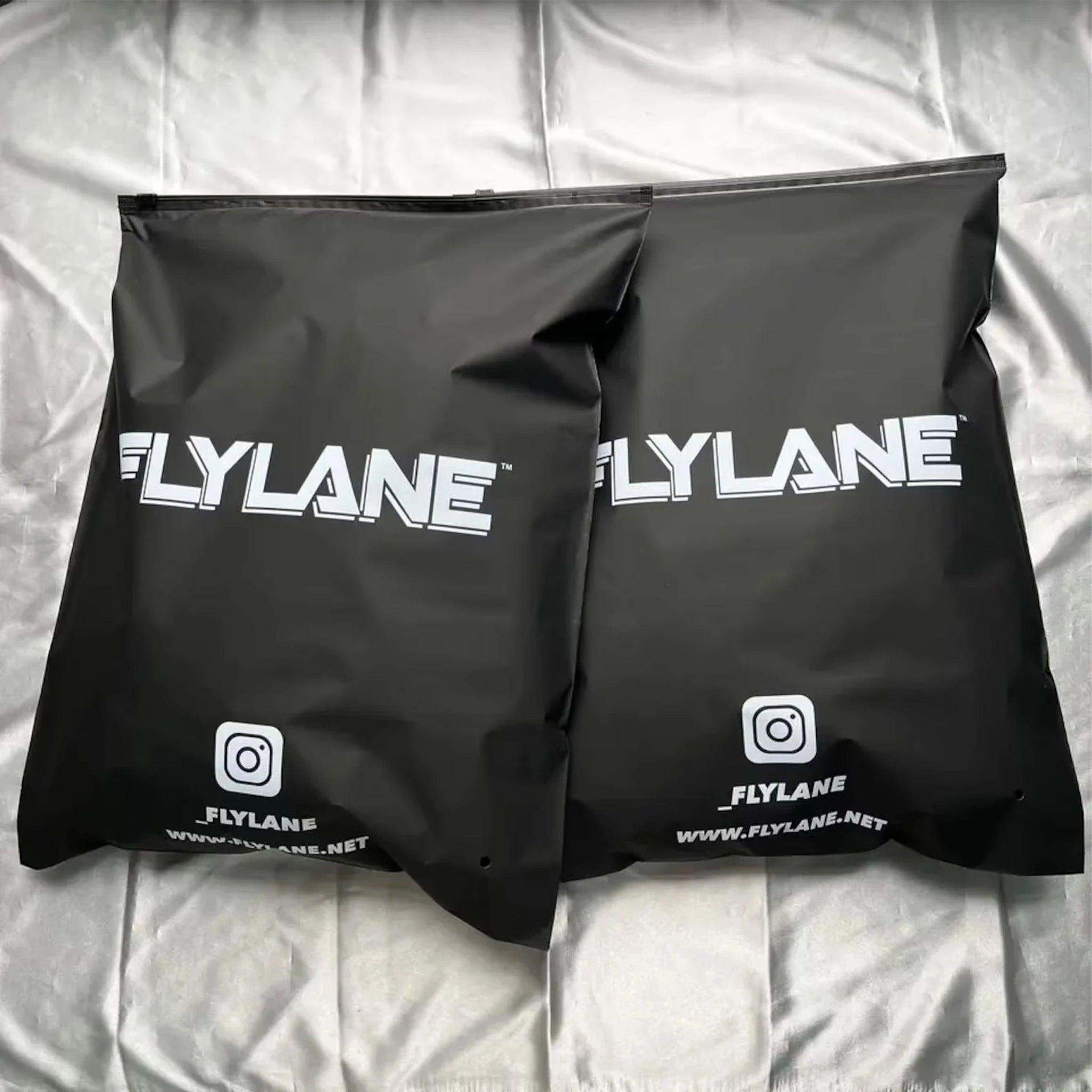 Custom Black Zipper Bags